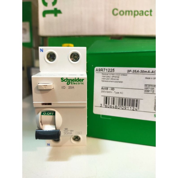 SCHNEIDER Elcb IID 2p 25a 30mA A9R71225 schnider | Shopee Thailand