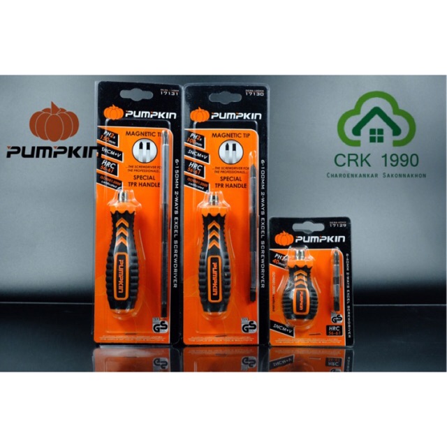 PUMPKIN รุ่น EXCEL ไขควงสลับ หุ้มยาง แม่เหล็ก ไขควง 17131 17130 17129 ...