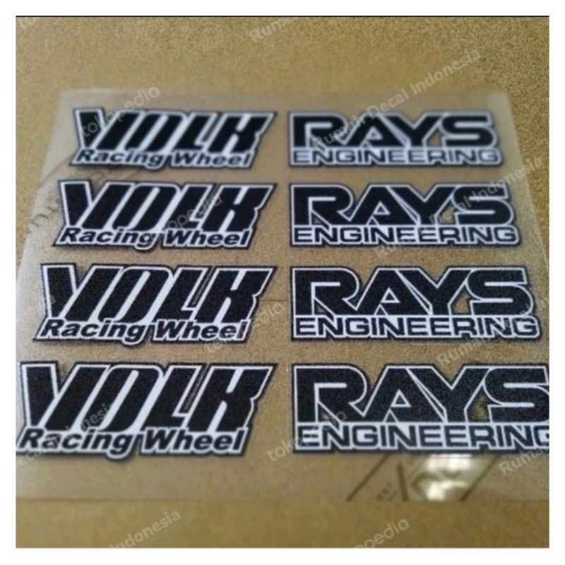 Volk Rays TE37 Replacement Premium Decal Sticker | Shopee Thailand