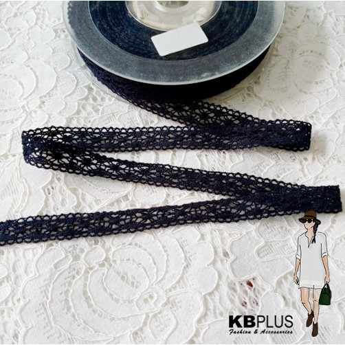 ลูกไม้ตกแต่ง ลูกไม้โครเชต์บาง ลูกไม้โครเชต์ 1.5ซม. (5 หลา) 105769 ...