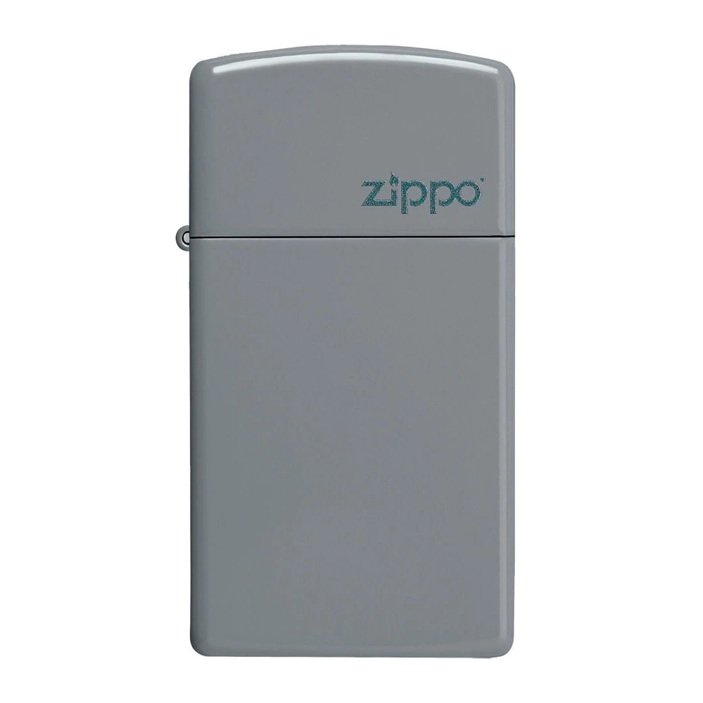 Zippo ไฟแช็กรุ่น 49527ZL Slim® Flat Grey W/Logo รับประกันตลอดชีวิต นำเข้าและจำหน่ายโดยตัวแทน ...