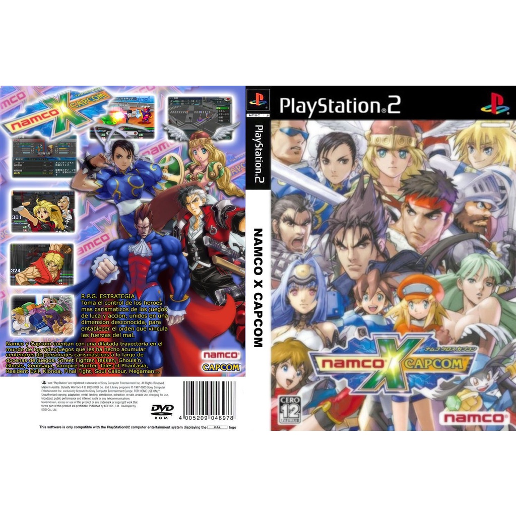 แผ่นเกมส์ PS2 Namco X Capcom คุณภาพ ส่งไว (DVD) | Shopee Thailand