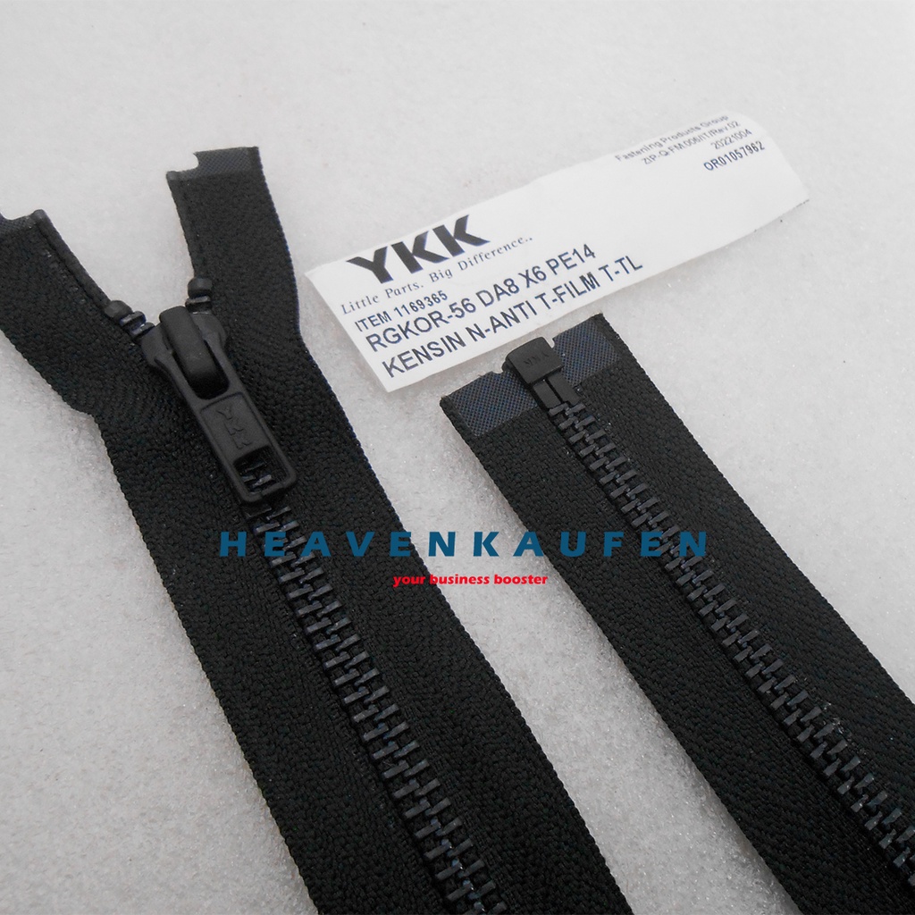 Hitam Ykk เสื้อแจ็คเก็ตซิปซิป 60 ซม. หรือ 24 นิ้วโลหะสีดําสีดําออกไซด์ชุดเปิด-จบ เปิด-ปิด ...