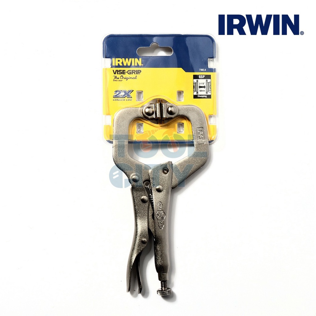 IRWIN 6SP คีมล็อคตัวซี(มีแผ่นรอง) ขนาด 6 นิ้ว | Shopee Thailand