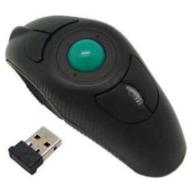 2.4G Wireless Trackball Mouse MINI Handheld Thumb-ควบคุม USB เมาส์ ...