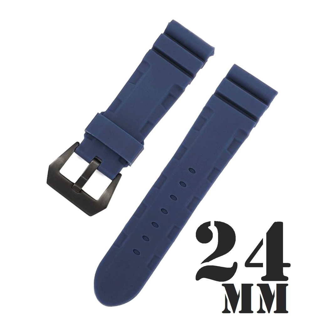 barel สายนาฬิกา ยาง ซิลิโคน เข็มขัดแสตนเลส ไซส์ 24 มม แถมสปริง R29 24 แถม สปริง+เหล็กถอดสาย ...