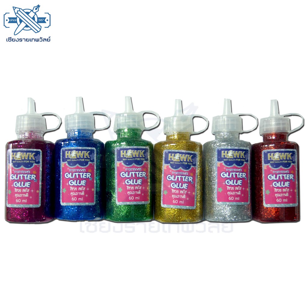 Hawk กาวกากเพชร Glitter Glue ขนาด 60 ml. | Shopee Thailand