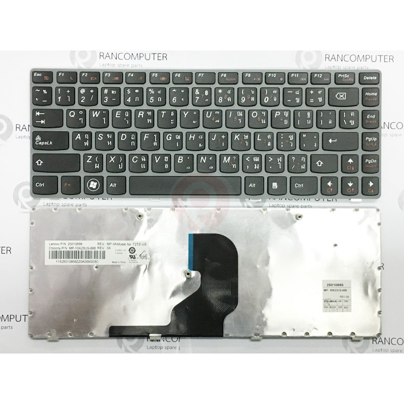 KEYBOARD LENOVO Ideapad Z460 Z460A Z465 (ไทย-อังกฤษ) | Shopee Thailand