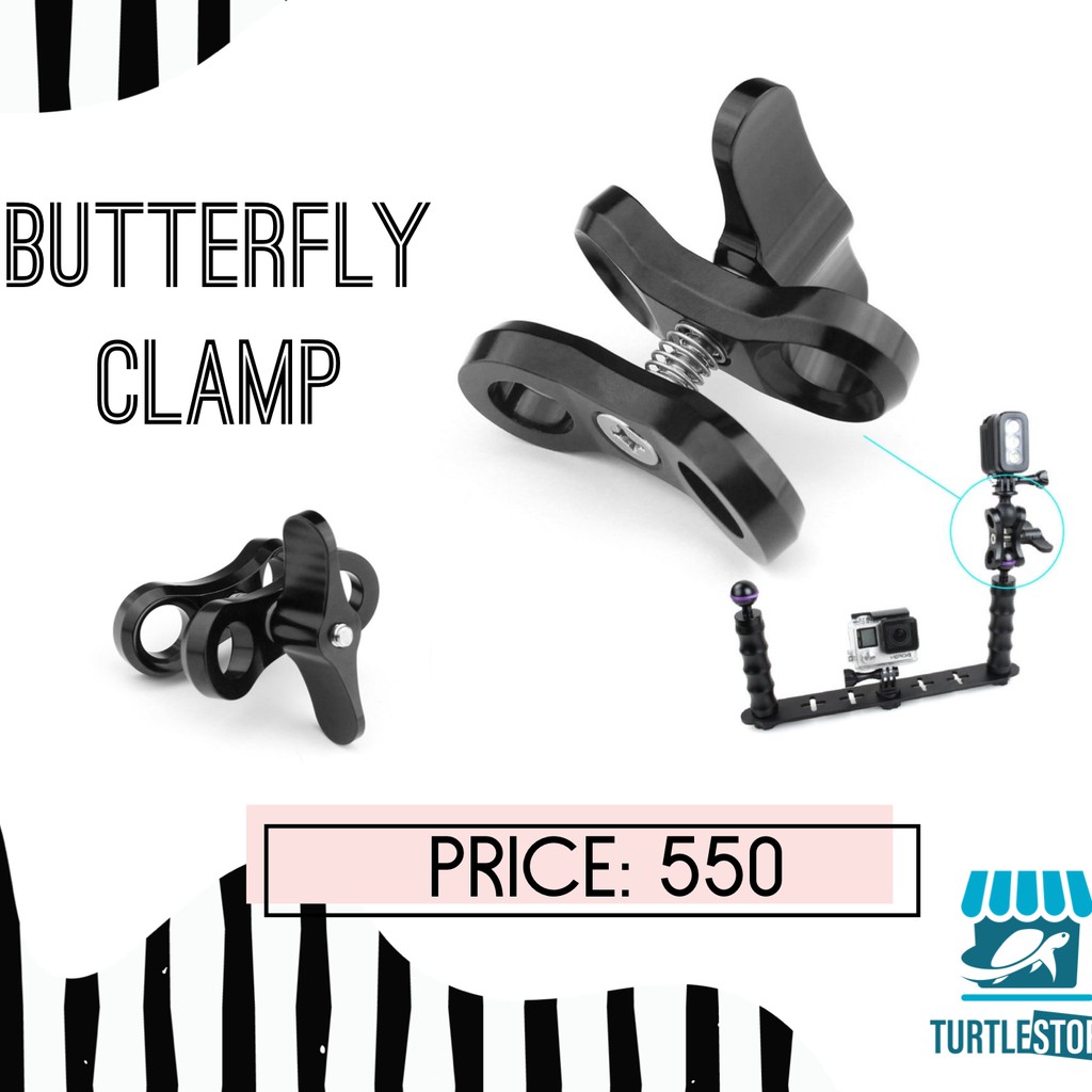 Butterfly Clamp สำหรับเกี่ยวอุปกรณ์กับ Tray สำหรับดำน้ำทะเล พร้อมส่ง ...