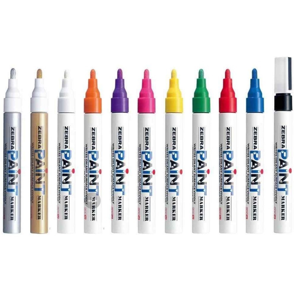 ปากกาเพ้นท์ Paint Marker ZEBRA ซีบร้า MOP-200 | Shopee Thailand