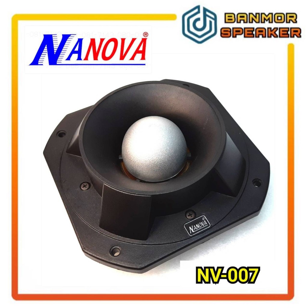 เสียงแหลมหัวจรวดนาโนว่า Nanova NV-007 แม่เหล็ก 6" หน้ากากพลาสติก NV007 | Shopee Thailand