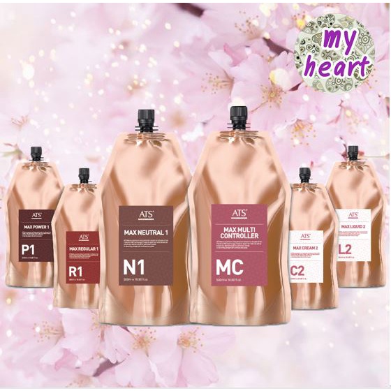 ATS Max P1, R1, MC, N1, L2, C2 ยายืดผม 500 ml และยาโกรกน้ำ หรือยาโกรก ...