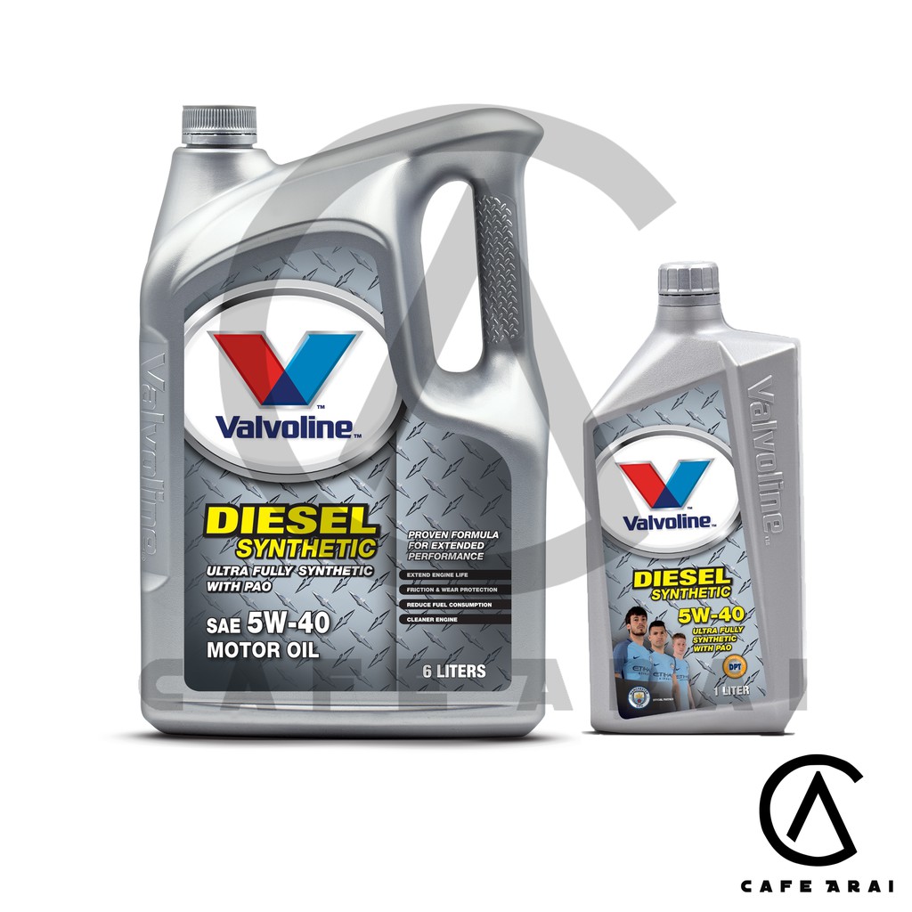 🔥น้ำมันเครื่องยนต์ดีเซล สังเคราะห์แท้ 100% 5W-40 Valvoline (วาโวลีน ...