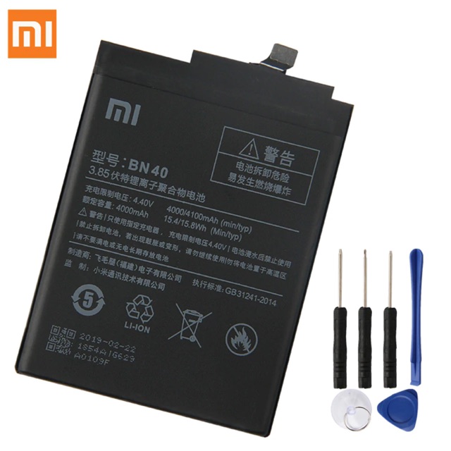 แบตเตอรี่สำหรับ Xiao mi BN40 Red mi 4 Pro Prime 3G RAM 32G ROM Edition ...
