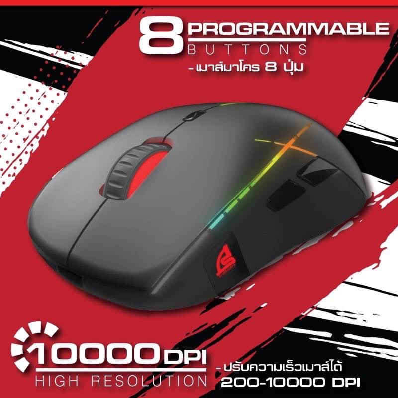 SIGNO E-Sport WARROX Wireless Macro Gaming Mouse รุ่น WG-901 (Black ...