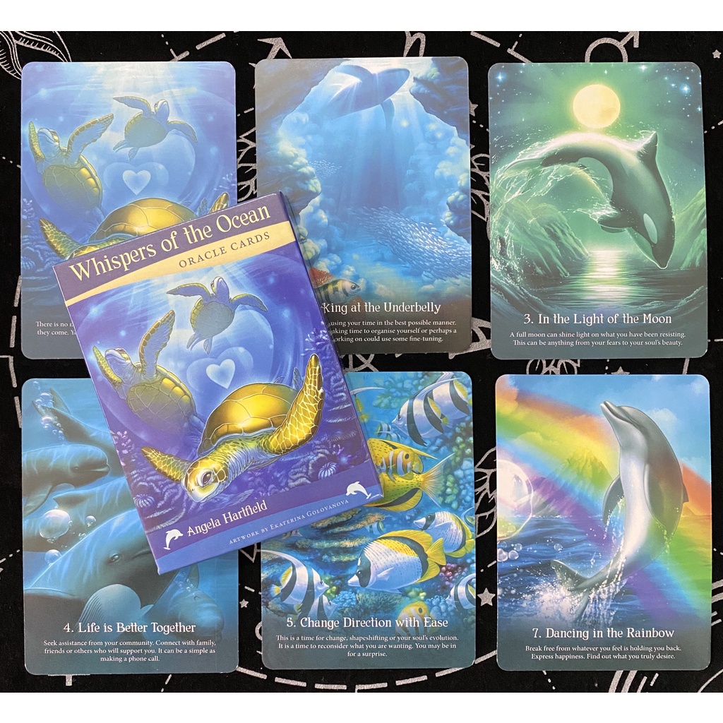 Ocean Voice Oracle การ์ดกระซิบของ Ocean Oracle การ์ดภาษาอังกฤษที่กําหนด ...