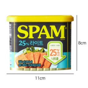 cj spam สูตร light 25% ลดเค็ม แฮมกระป๋อง 340g/300g/200g/80g. แฮมหมูกระป๋อง 스팸마일드 | Shopee Thailand