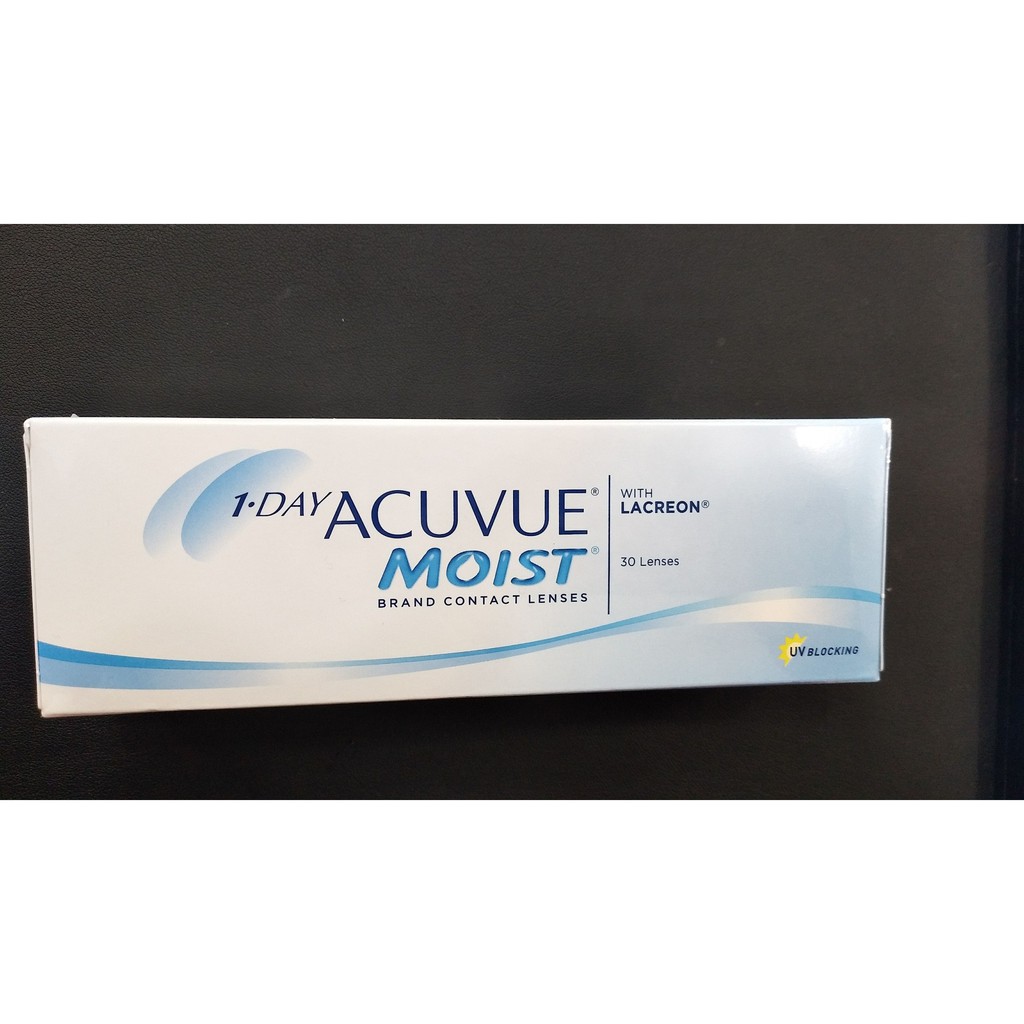 1-DAY Acuvue Moist [Base curve 8.5/9.0] (30ข้าง/กล่อง) **สายตาสั้น ...