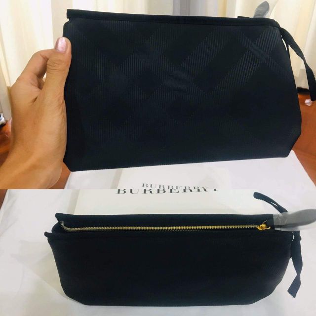Burberry purse premium gift กระเป๋าเครื่องสำอางค์ แท้ 100% | Shopee Thailand