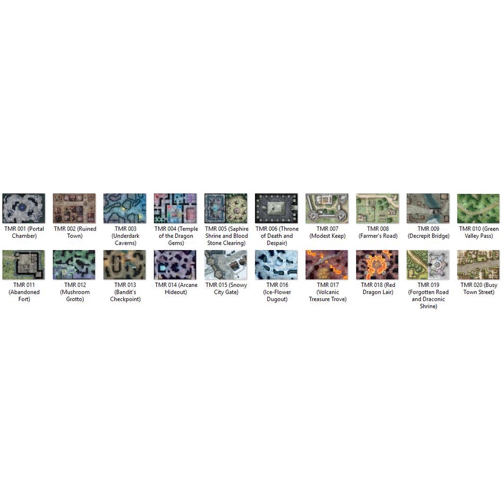 D&D : Tactical Maps Reincarnated ชุดแผนที่เกมคละลาย จาก Kinoko Card ...