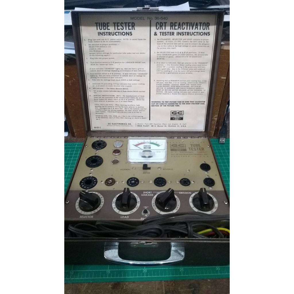 Tube Tester ของ GC Electronics รุ่น 36-540 | Shopee Thailand