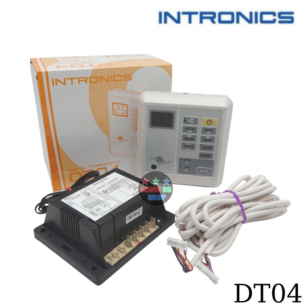 รูมคอลโทรลแอร์ INTRONICS DT03 PLUS INTRONICS DT04 PLUS DT08S รีโมทแอร์กล่องควบคุมแอร์ติดผนัง รูม ...