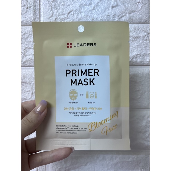 Leader Primer Mask ของแท้ 100% แผ่นมาส์กเตรียมผิวก่อนแต่งหน้า 5 นาที ...