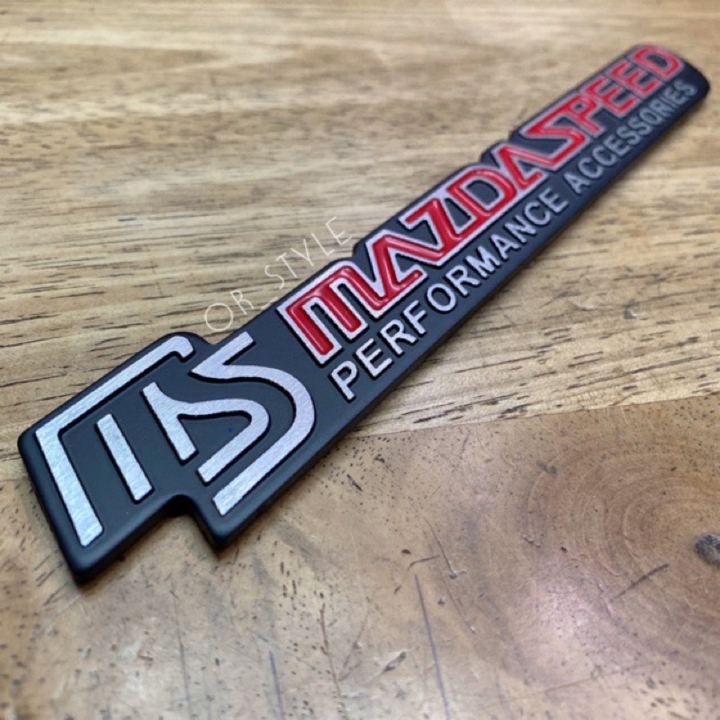 โลโก้ MS MAZDASPEED งานอลูมิเนียม ขนาด 18x2.9cm | Shopee Thailand