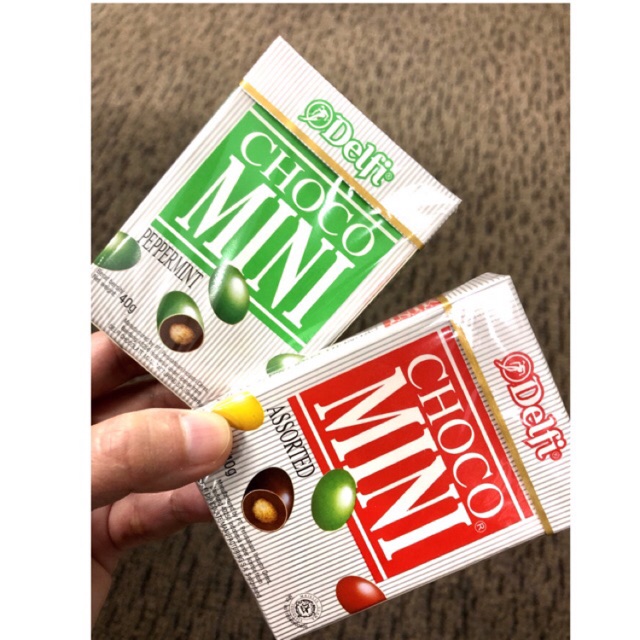 Delfi Choco mini #Peppermint #Assorted Delfi Choco Mini ข้าวพองเคลือบ ...