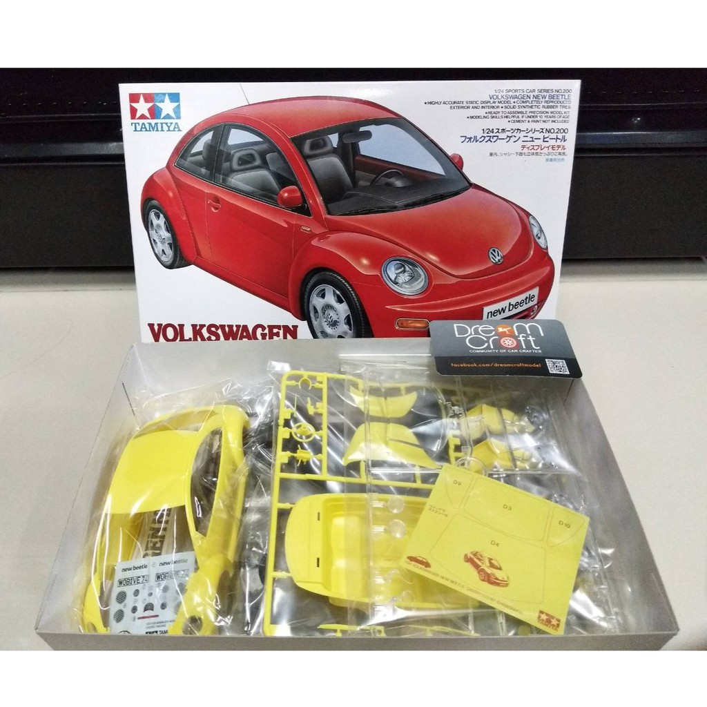 TAMIYA 1/24 Volkswagen New Beetle ( โมเดลรถยนต์ Model DreamCraft ...