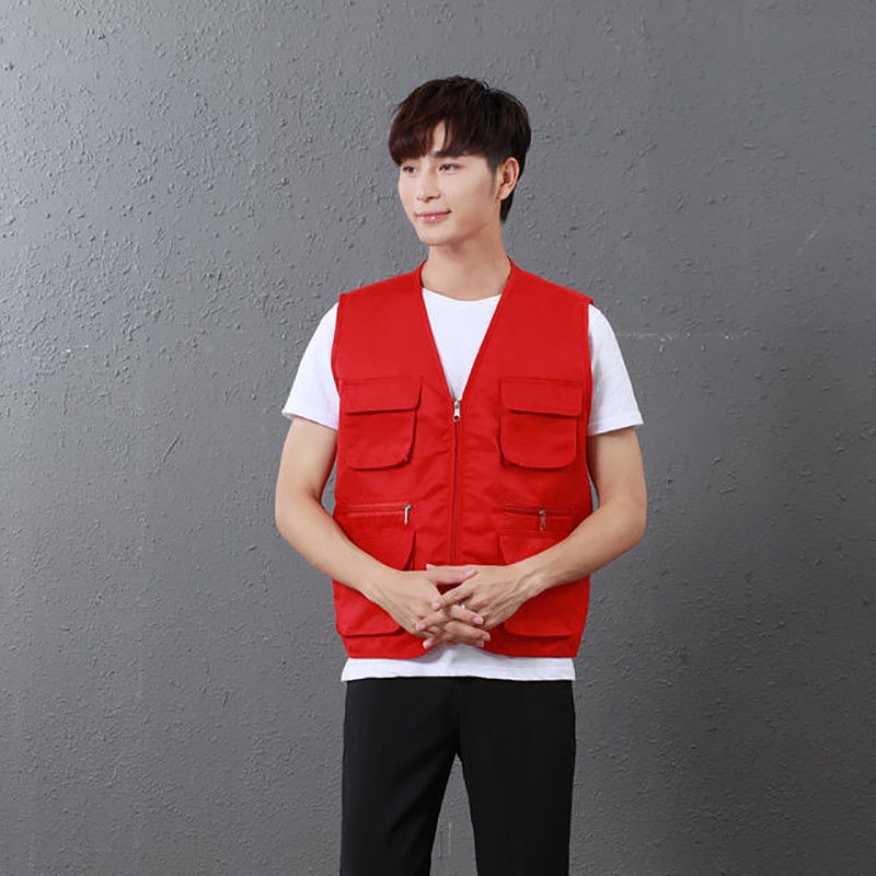 [Oren Sport]-vt03 เสื้อกั๊กตกปลา สีเหลือง สีเขียว สีฟ้า สีเทาอ่อน สีดํา ...