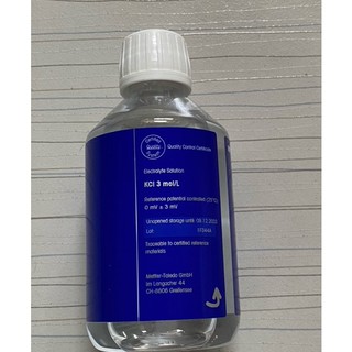 KCL Solution 250 ml ยี่ห้อ Mettler Toledo แบบแช่ (Switzerland) มีใบ ...