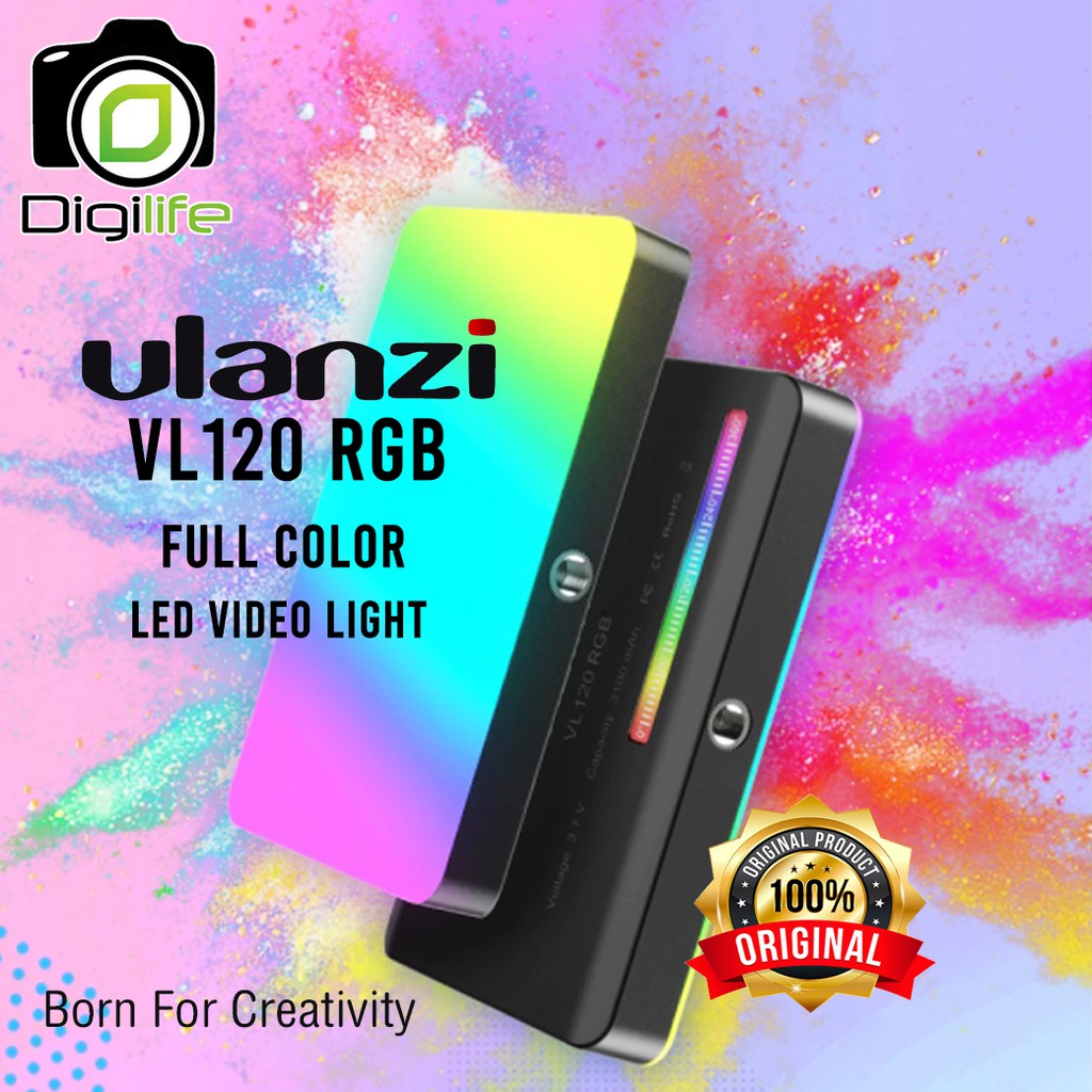 Ulanzi LED VL120 RGB 2500K-8500K CRI95+ 3100 mAh - ไฟ LED Video Light ...