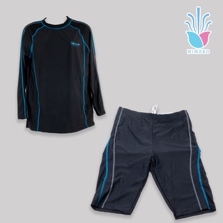 MIMAKO ชุดว่ายน้ำทูพีช เสื้อแขนยาว กางเกงขาสั้น (Adults) Code: 91018 ...