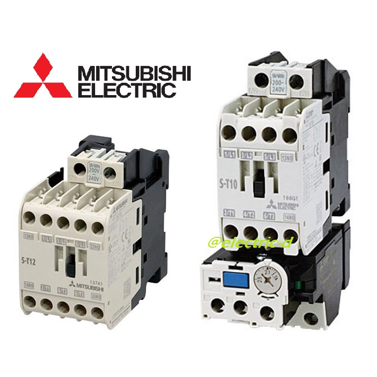 ของแท้!!! S-T10 แมกเนติก โอเวอร์โหลด มิตซูบิชิ MITSUBISHI Magnetic Contactor S-T10 ,Coil 220V ...