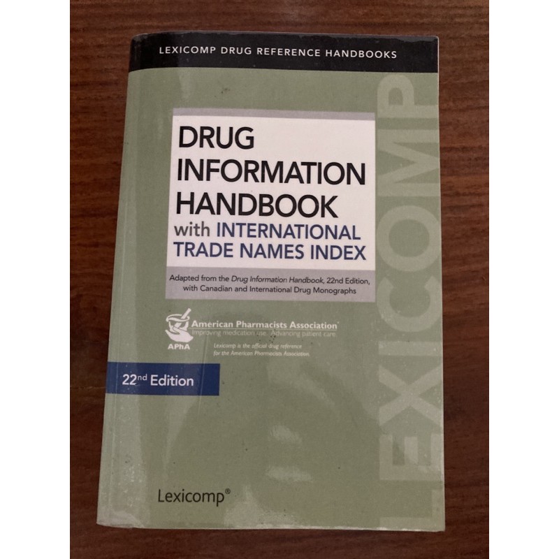 Drug Information Handbook 22nd edition | Shopee Thailand