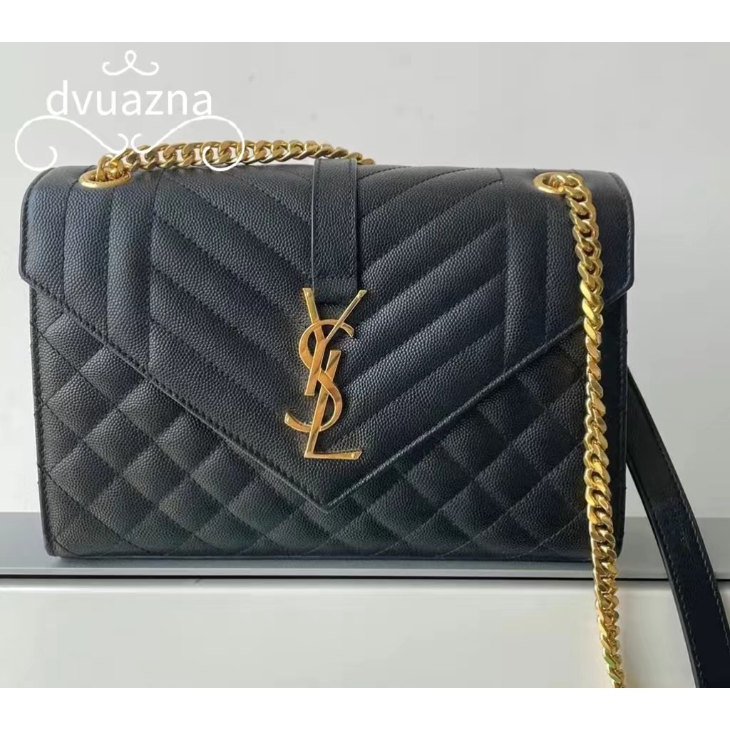ของแท้ SAINT LAURENT/YSL Envelope Bag Chain Shoulder Crossbody Bag ...