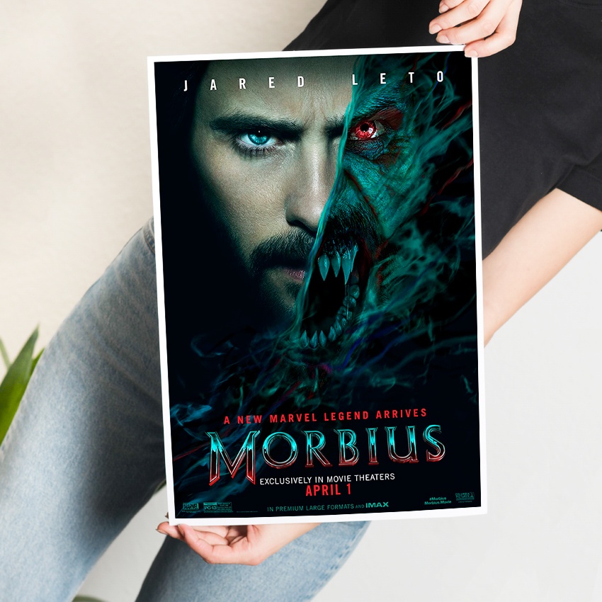 Morbius Poster (2022) โปสเตอร์ มอร์เบียส / Jared Leto ภาพขนาด 33X48 cm ...