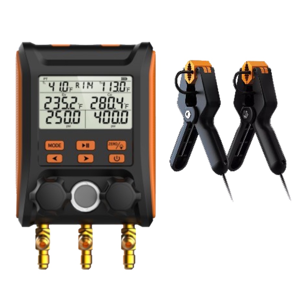 Elitech MS-1000S เกจวัดน้ำยาแอร์ดิจิตอล เครื่องมือช่างแอร์ Digital ...