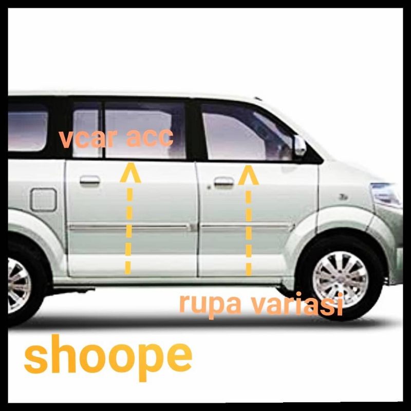 คิ้วซับหน้าต่าง LIST ตะเข็บหน้าต่างด้านข้างสําหรับ suzuki APV avp / APV ...
