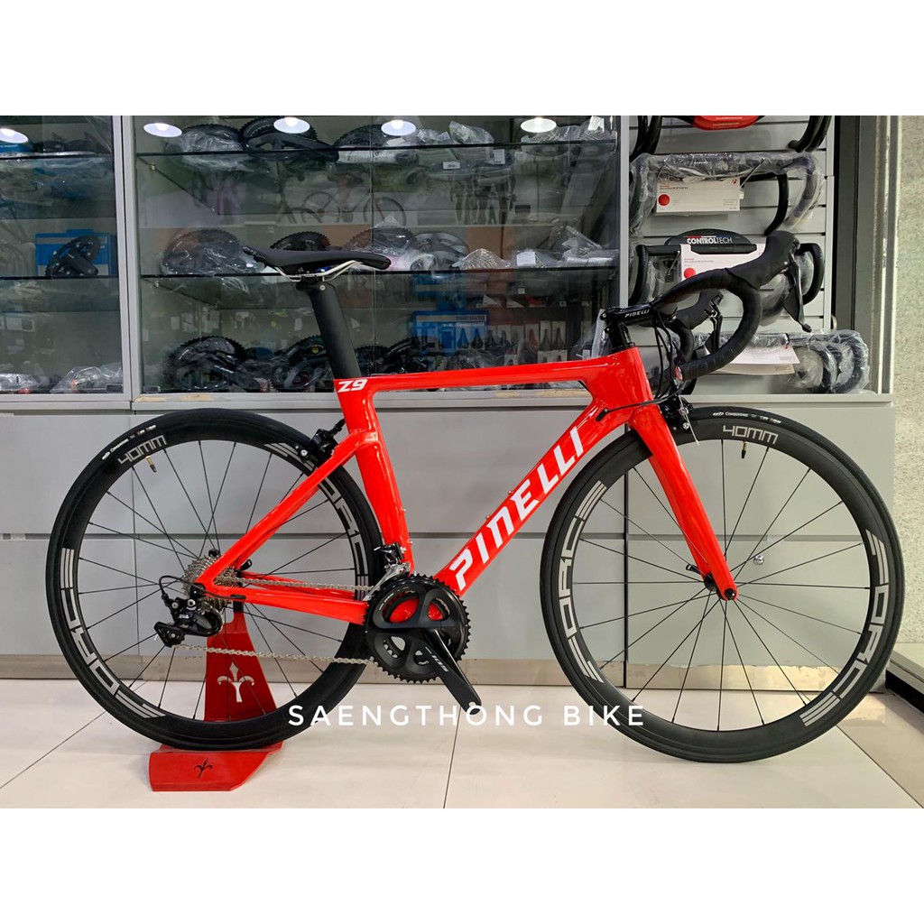 จักรยานเสือหมอบแอโร่ Pinelli Z9 Carbon สีแดง (ทักแชตก่อนสั่งซื้อ ...