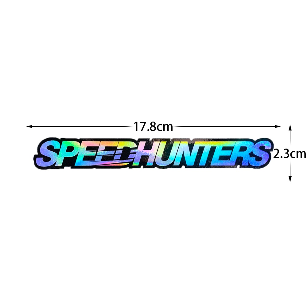 1 ชิ้น SPEEDHUNTERS/スピードハンターズ สติ๊กเกอร์ติดรถยนต์สะท้อนแสงเลเซอร์ ...