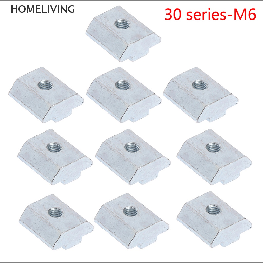 HOME 10Pcs T Sliding Hammer Nut Block Square Nuts M4/M5/M6 Nut 20/30/40/45 Series . | Shopee ...
