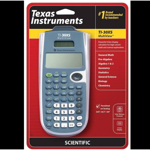 Texas Instruments Ti-30XS MultiView Scientific Calculator ไม่แท้ยินดี ...