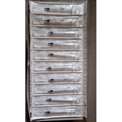 Syringes Nipro ขนาด 1 ml, 3 ml, 10 ml, 20 ml (พร้อมส่ง) | Shopee Thailand