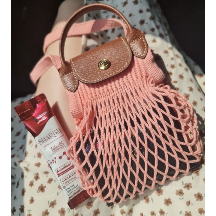 พร้อมส่ง LONGCHAMP LE PLIAGE FILET CROSS BODY XS สี Blush จากช็อป ...