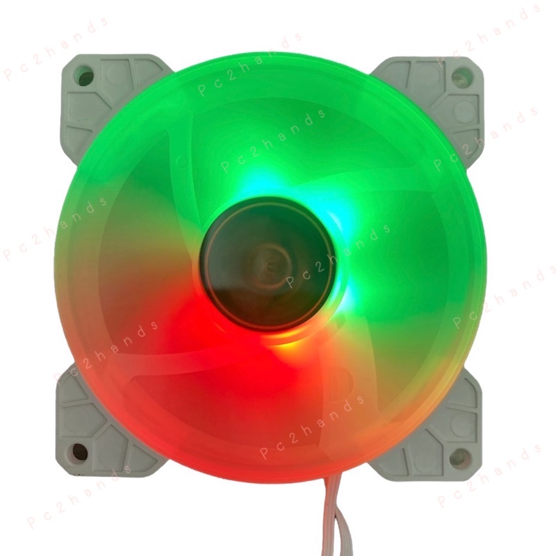 พัดลม ARGB SNOWMAN FAN(ARGB) 9CM COOLING FAN(ใช้ต่อกับกล่องรีโมทCOOLMAN ...