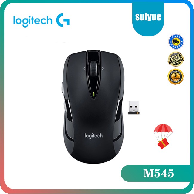 Logitech M545 2.4GHz wireless mouse ergonomic laser gaming mouse for ...