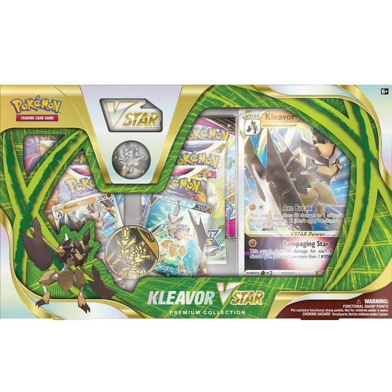 PE PE--PRCO--kleavor Pokemon Kleavor Vstar Premium Collection Pokemon V ...
