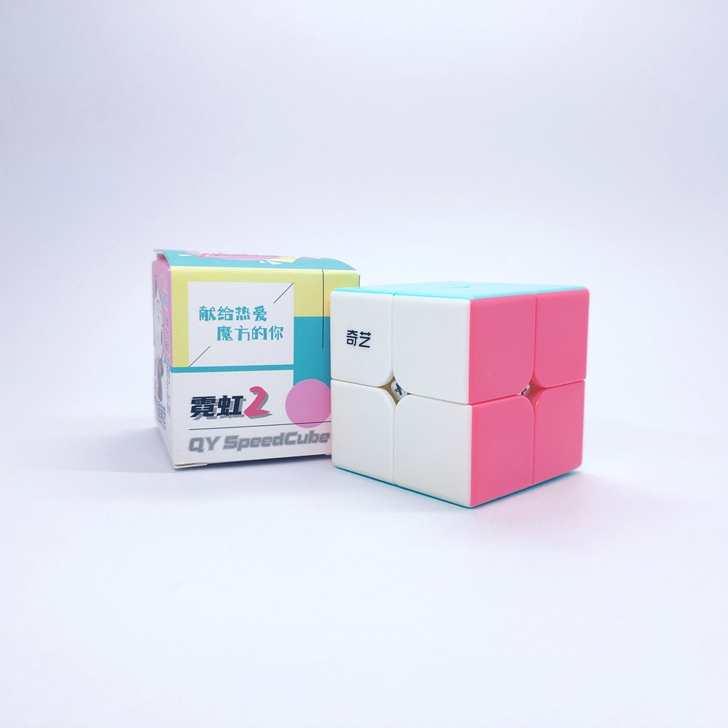รูบิค 2x2 รูบิค ของแท้ อย่างดี rubik 2x2 rubiks race Qiyi Qidi S 2x2 Neon Edition Speed Cube ...